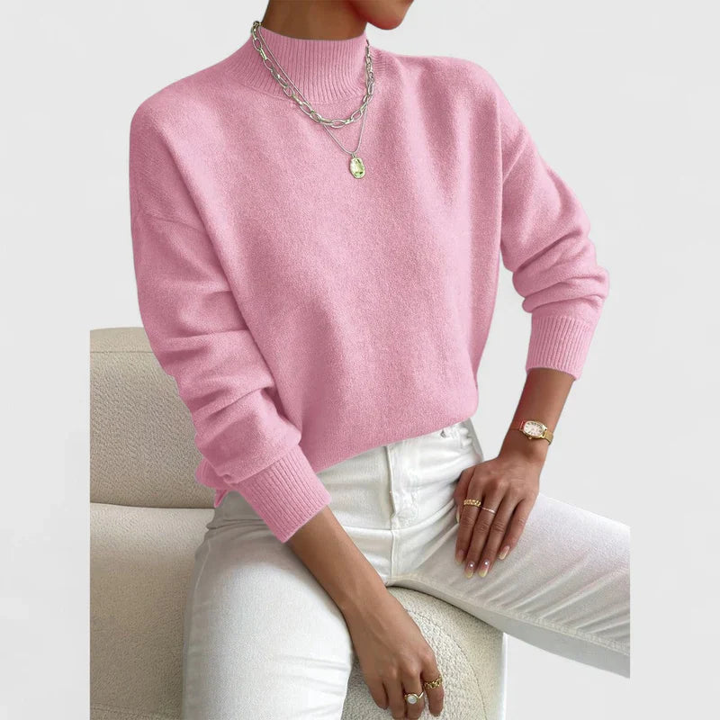 Isla | Pink Knit Sweater – By Britney Mae